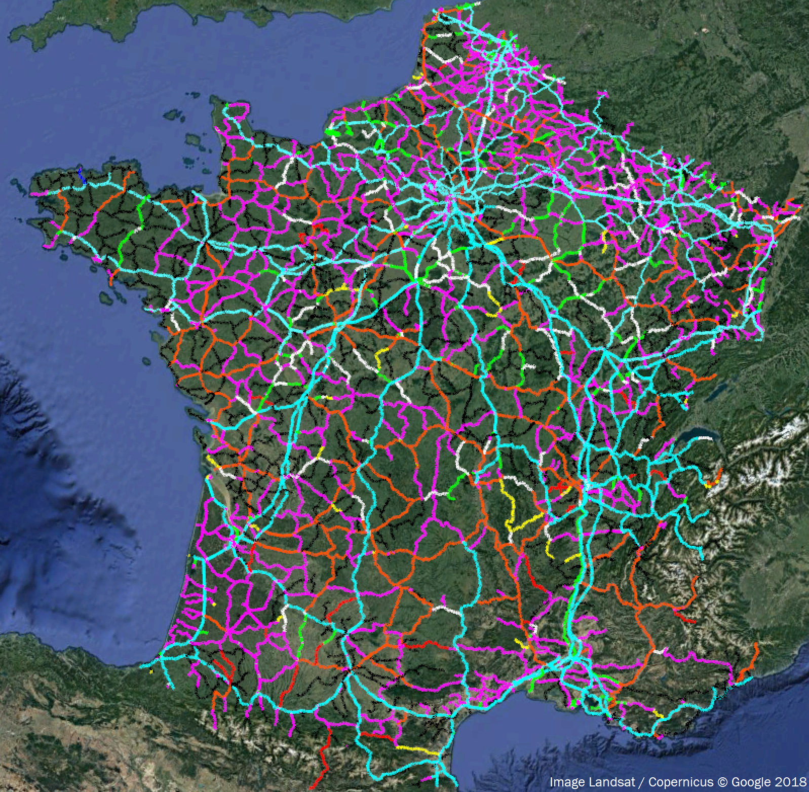 Streckennetz Frankreich – Wandern auf alten Bahntrassen